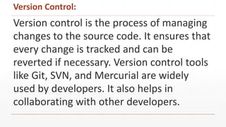 Top 10 Best Practices for Software Development Life Cycle | PPTX | Operating Systems | Computer ...