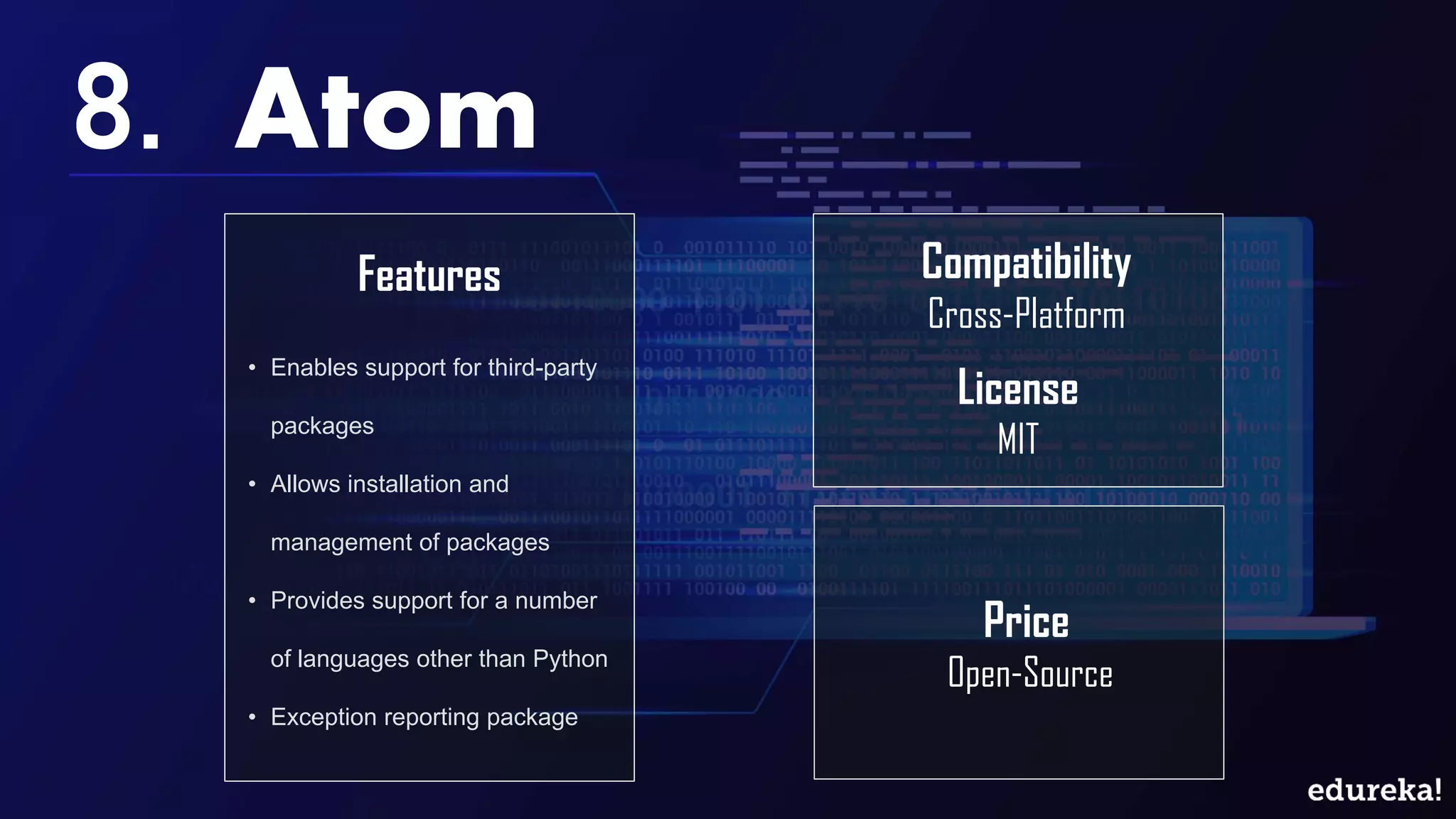 Top 10 IDEs for Python | Edureka | PPT