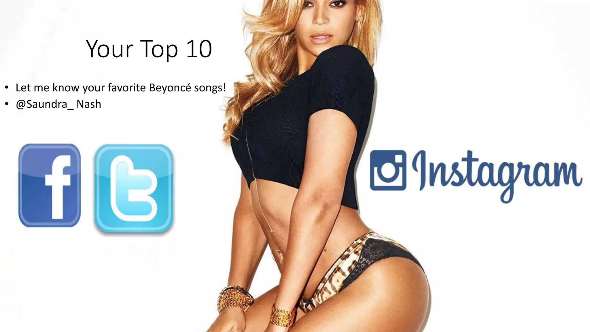 Top 10 beyoncé songs | PPTX