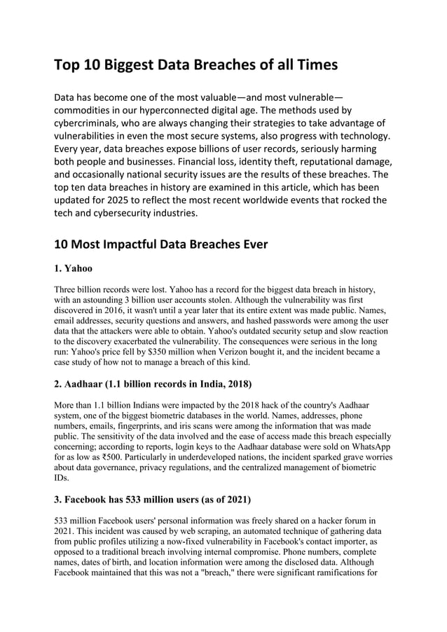 Top 10 Biggest Data Breaches of all Times.pdf