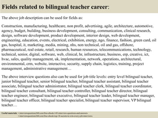 Top 10 bilingual teacher interview questions and answers | PPTX ...