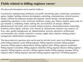 Top 10 billing engineer interview questions and answers | PPTX