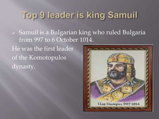 Top 10 Bulgarian leaders + | PPT