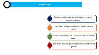 Top 10 Business Analysis Tools | Business Analysis Tools And Techniques ...