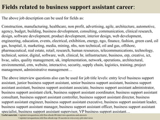 Top 10 business support assistant interview questions and answers | PPTX