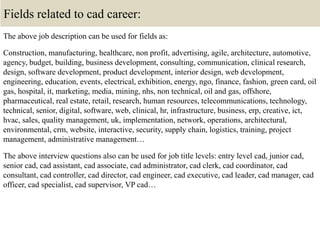 Top 10 cad interview questions and answers | PPTX