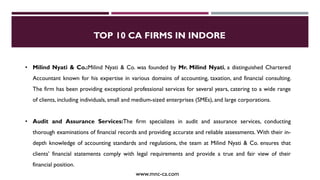 TOP 10 CA FIRMS IN INDORE | PDF