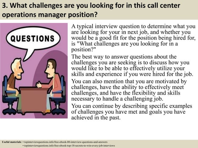 Top 10 call center operations manager interview questions and answers ...