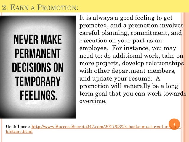 Top 10 career goals examples | PPT