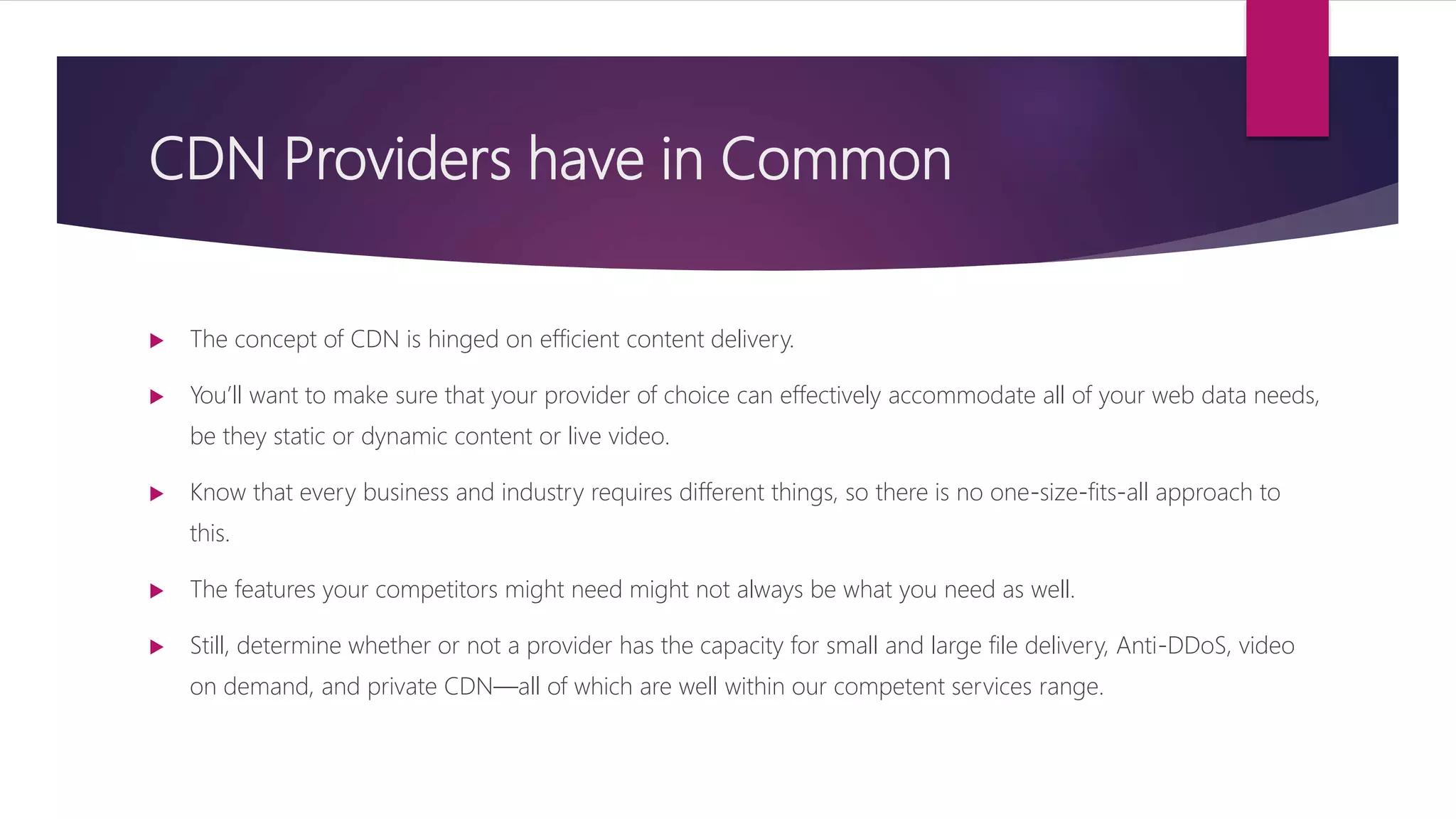 Top 10 cdn providers | PPT