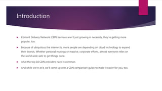 Top 10 cdn providers | PPT