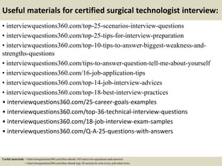 Top 10 certified surgical technologist interview questions and answers ...