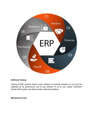 Top 10 challenges faced by an organization in erp implementation | PDF