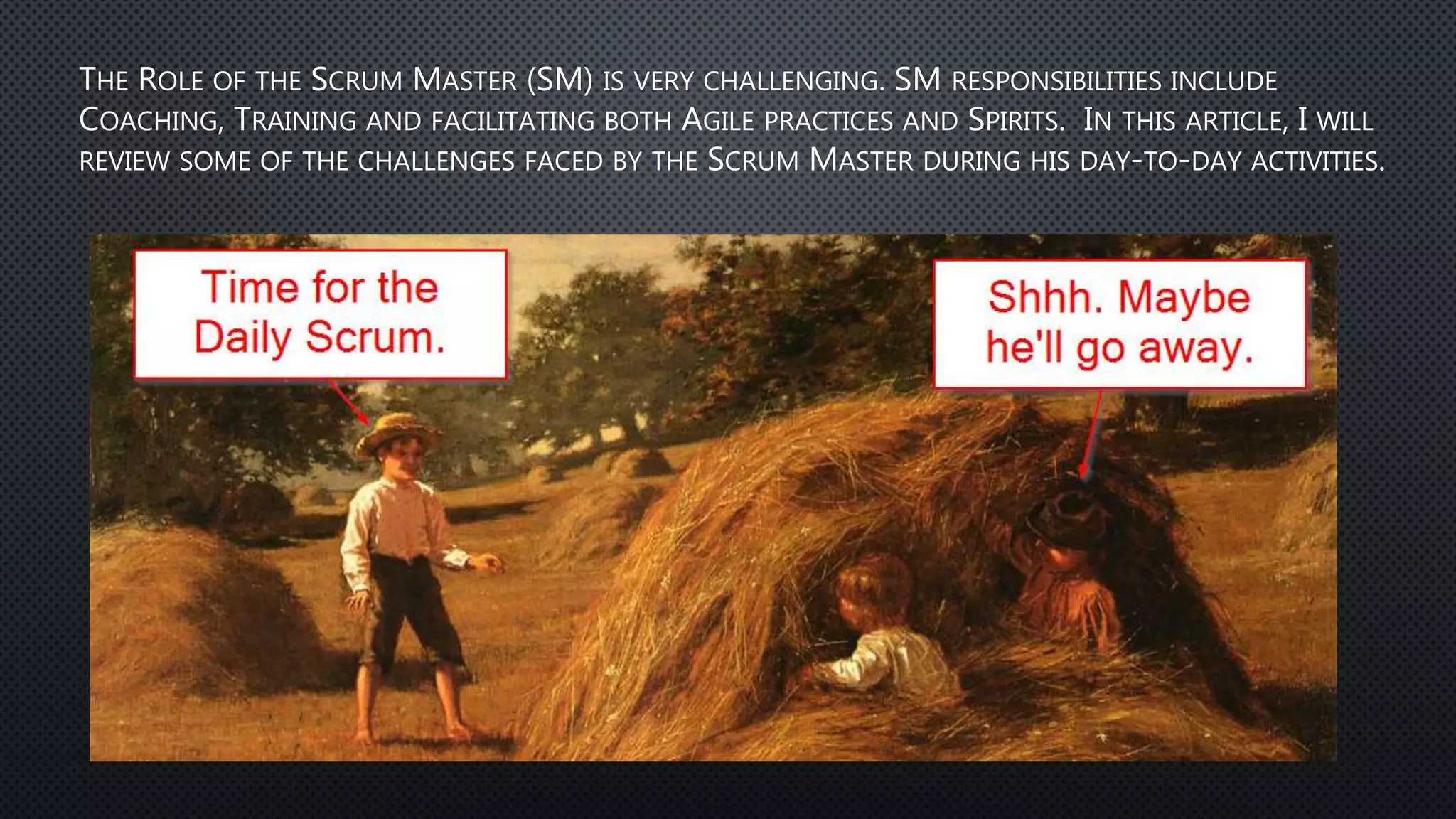 Top 10 challenges faced by the scrum master | PPTX