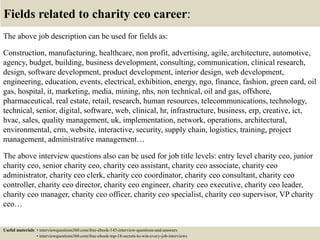 Top 10 charity ceo interview questions and answers | PPTX