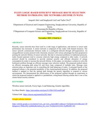 2021 - 2022 : Top 10 Read articles in Computer Networks and Communication | PDF