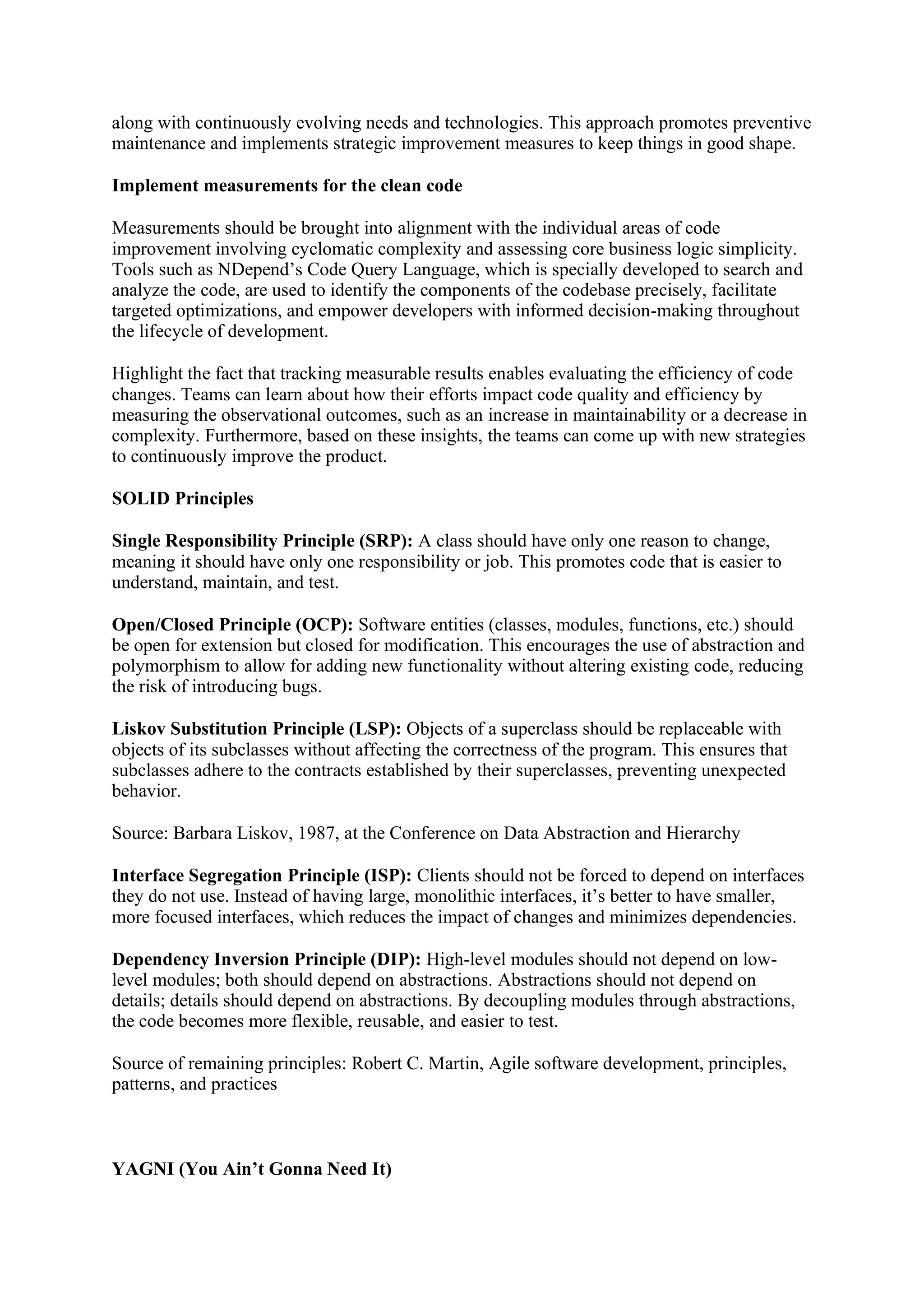 Top 10 clean code practices to reduce technical debt | PDF