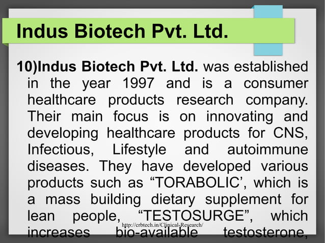 Top 10 clinical research and pharma companies in pune | PPT