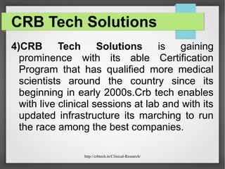 Top 10 clinical research and pharma companies in pune | PPT