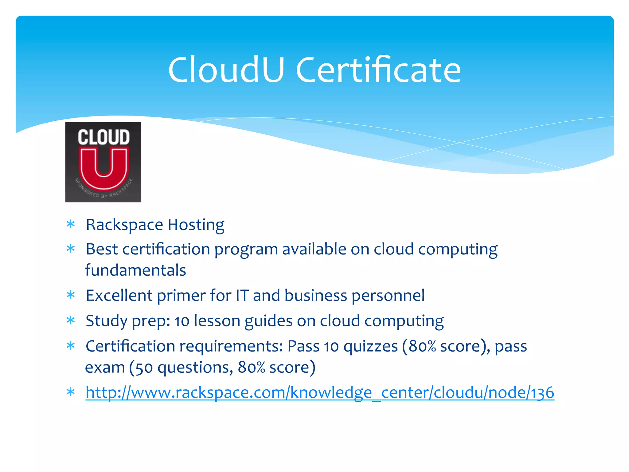 Top 10 Cloud Computing Certifications | PPT