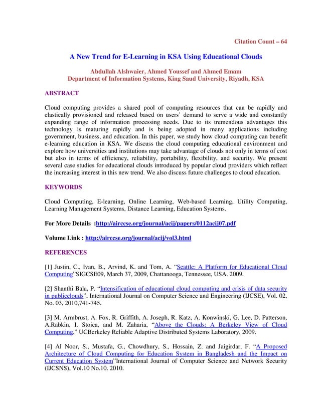 Top 10 cloud computing papers | PDF