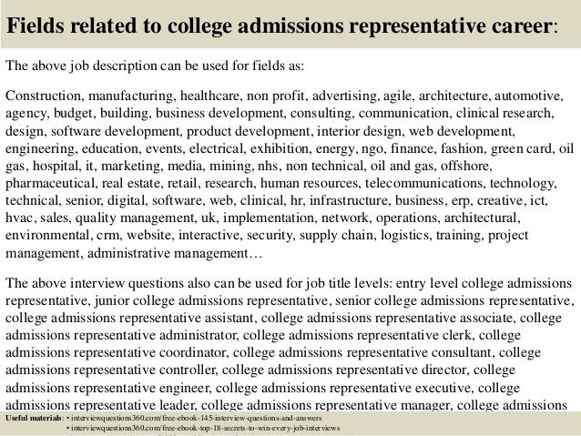 Top 10 College admissions Representative Interview Questions And Answ top-10-college-admissions-representative-interview-questions-and-answ