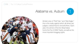 Top 10 college_football_rivalries | PPT