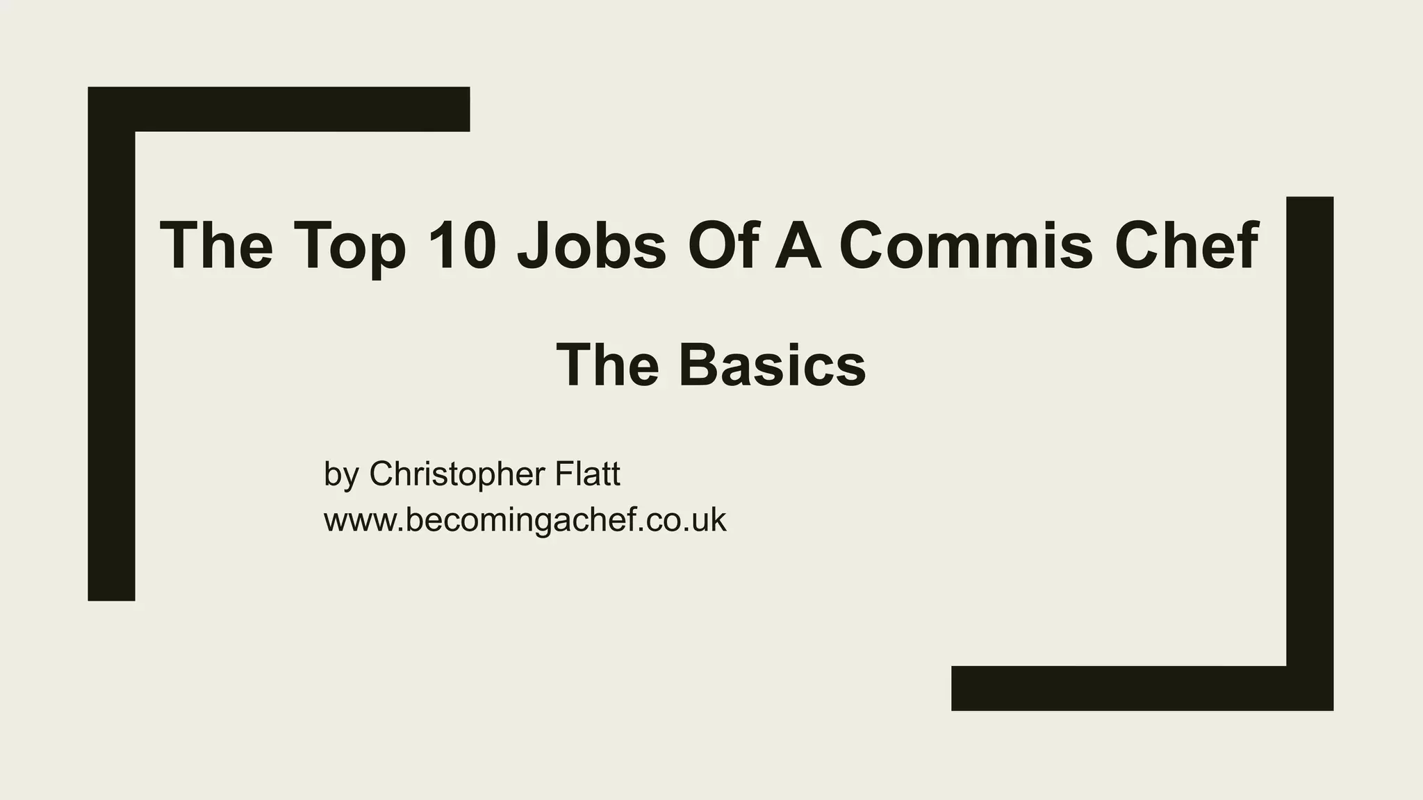 Top 10 commis chef jobs | PPTX