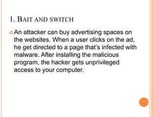 Top 10 common hacking techniques | PPTX | Computing | Technology ...