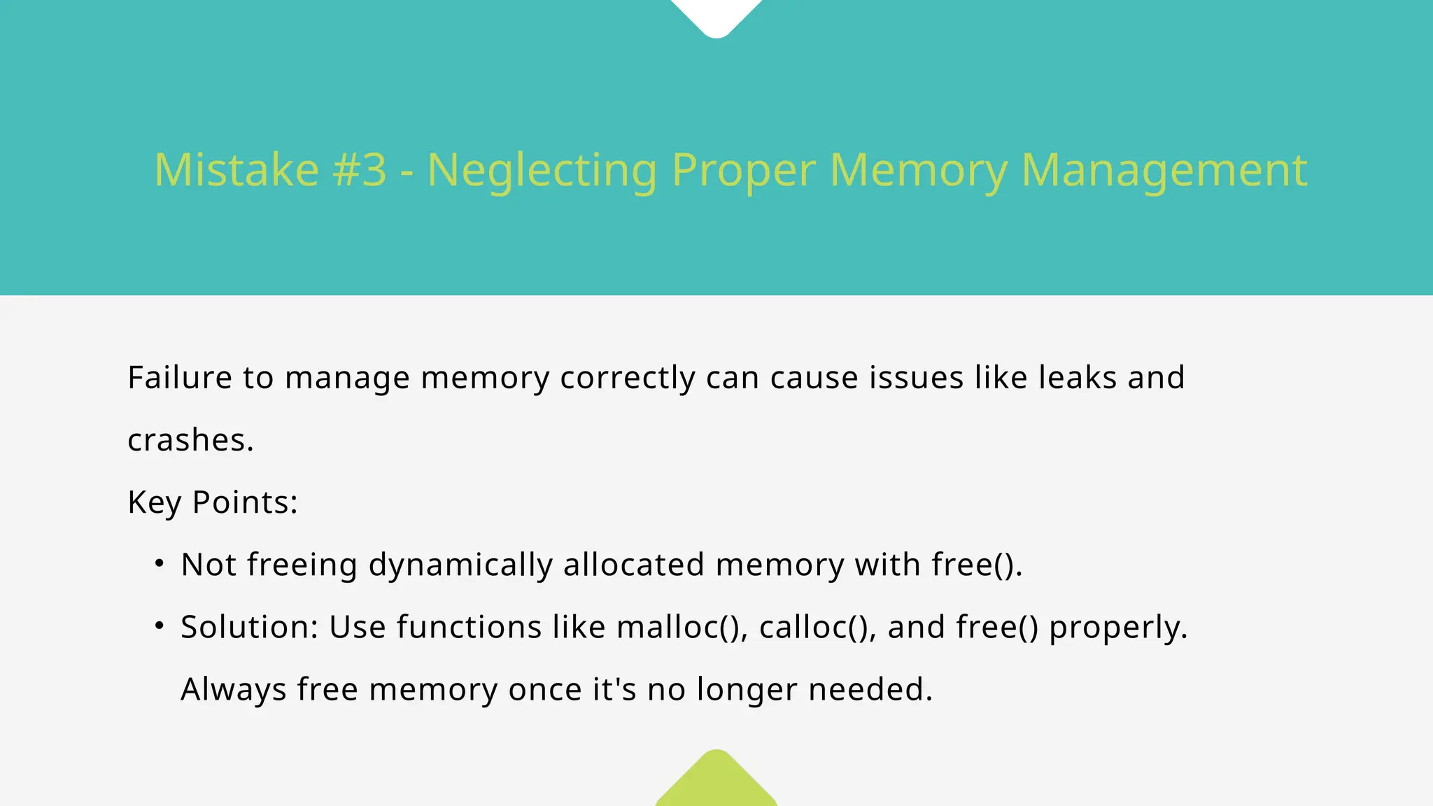 Top 10 Mistakes in Learning C Programming | PPTX