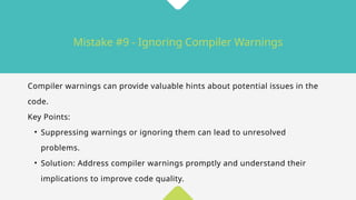 Top 10 Mistakes in Learning C Programming | PPTX