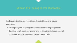 Top 10 Mistakes in Learning C Programming | PPTX