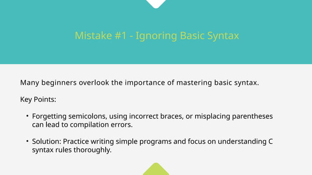 Top 10 Mistakes in Learning C Programming | PPT