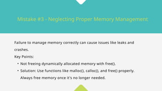 Top 10 Mistakes in Learning C Programming | PPTX