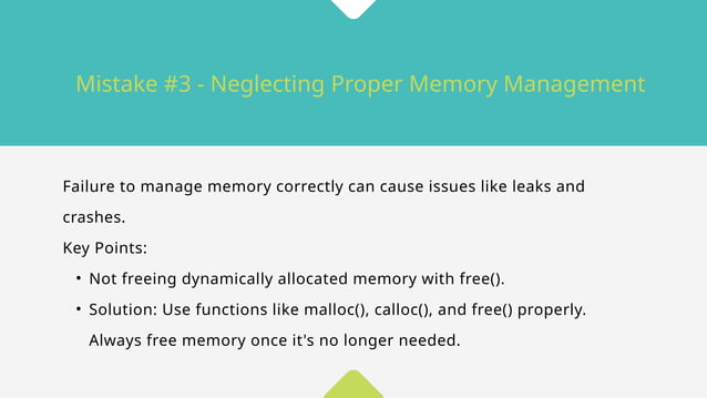 Top 10 Mistakes in Learning C Programming | PPT