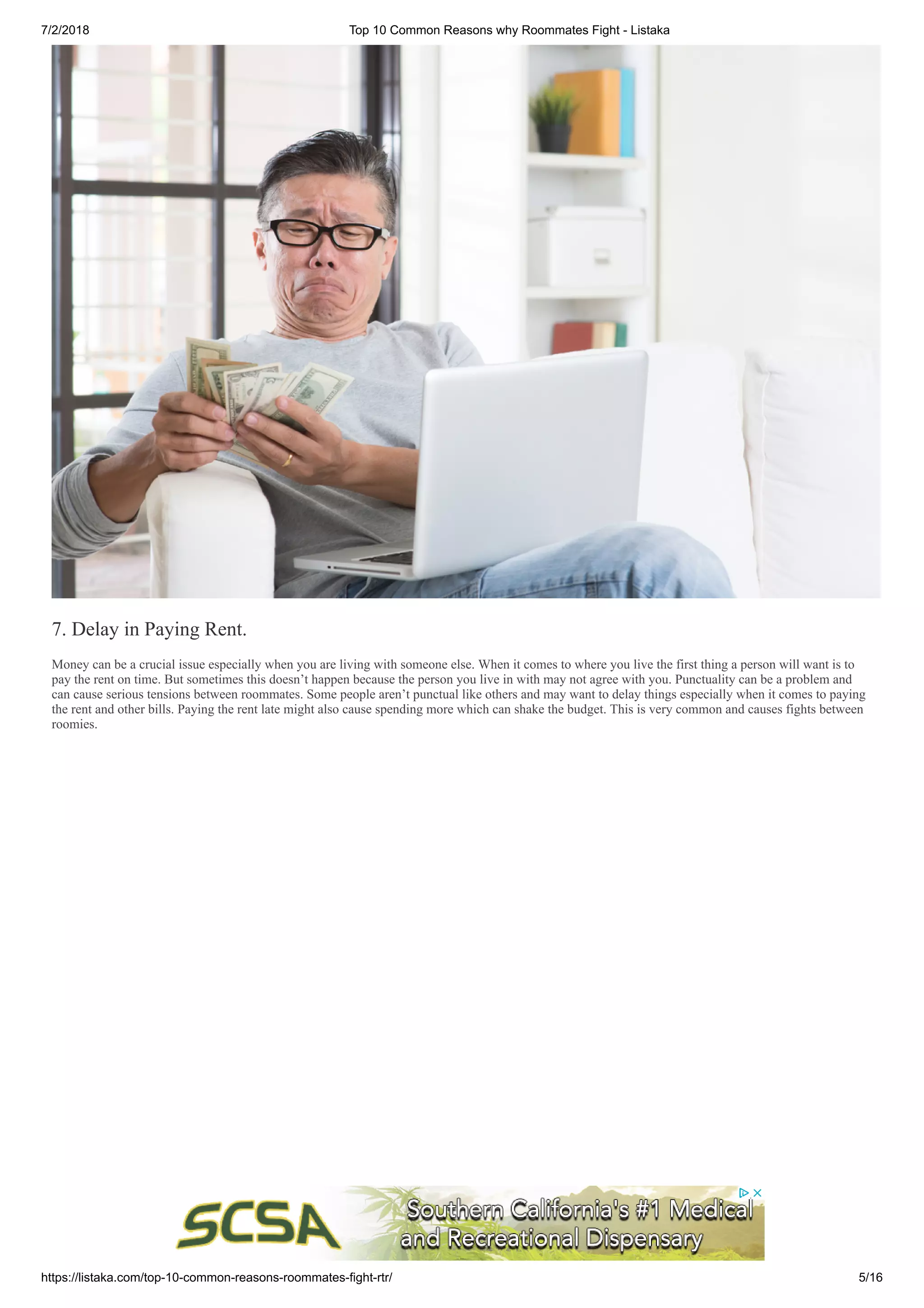 Top 10 common reasons why roommates fight | PDF