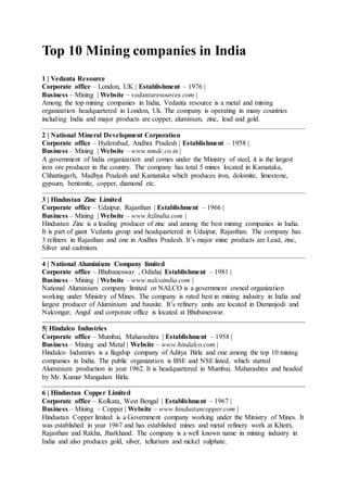 Top 10 companies | PDF