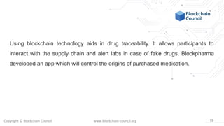 Top 10 companies using blockchain for healthcare security | PPT