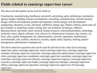 Top 10 concierge supervisor interview questions and answers | PPTX ...