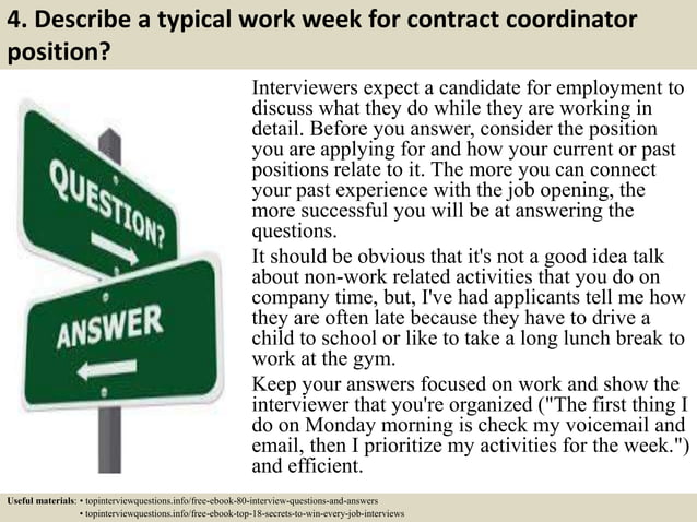 Top 10 contract coordinator interview questions and answers | PPTX
