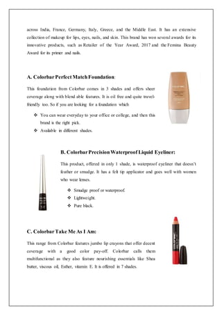 Top 10 cosmatic brand | DOCX