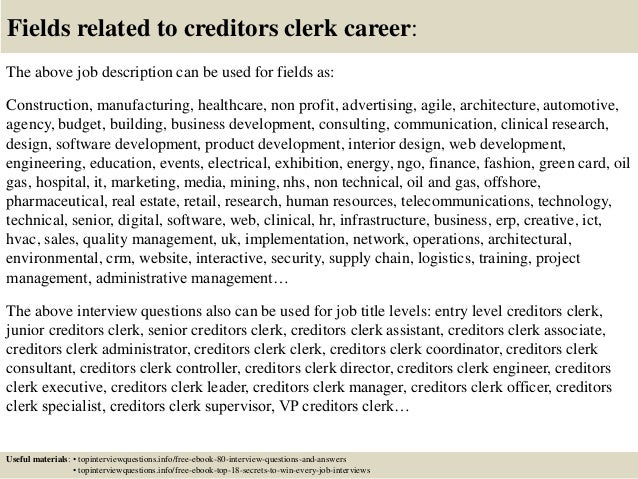 Top 10 creditors Clerk Interview Questions And Answers top-10-creditors-clerk-interview-questions-and-answers