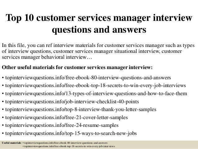 Top 10 customer Services Manager Interview Questions And Answers top-10-customer-services-manager-interview-questions-and-answers