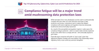 Top 10 Cybersecurity, Cybercrime, Cyber Law and AI Predictions for 2025 | PDF