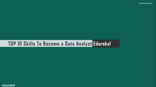 Top 10 Skills To Become a Data Analyst | How to Become a Data Analyst ...