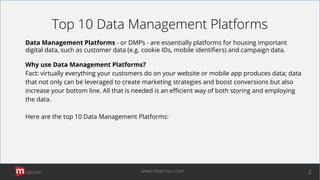 Top 10 Data Management Platforms | PPT