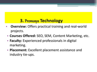 Top 10 Digital Marketing Institute in lucknow.pptx
