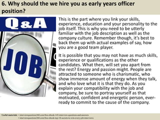 Top 10 early years officer interview questions and answers | PPTX