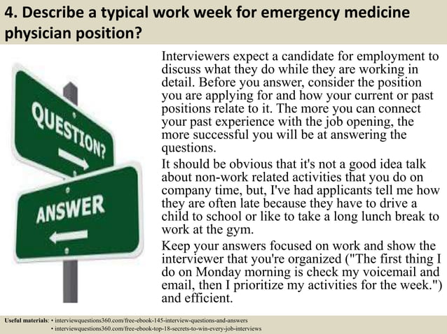 Top 10 emergency medicine physician interview questions and answers | PPTX