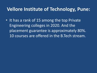 Top 10 Engineering Colleges in Pune | PPTX